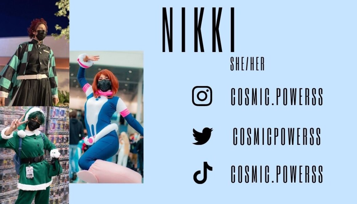 Cosplay Business Cards - Etsy