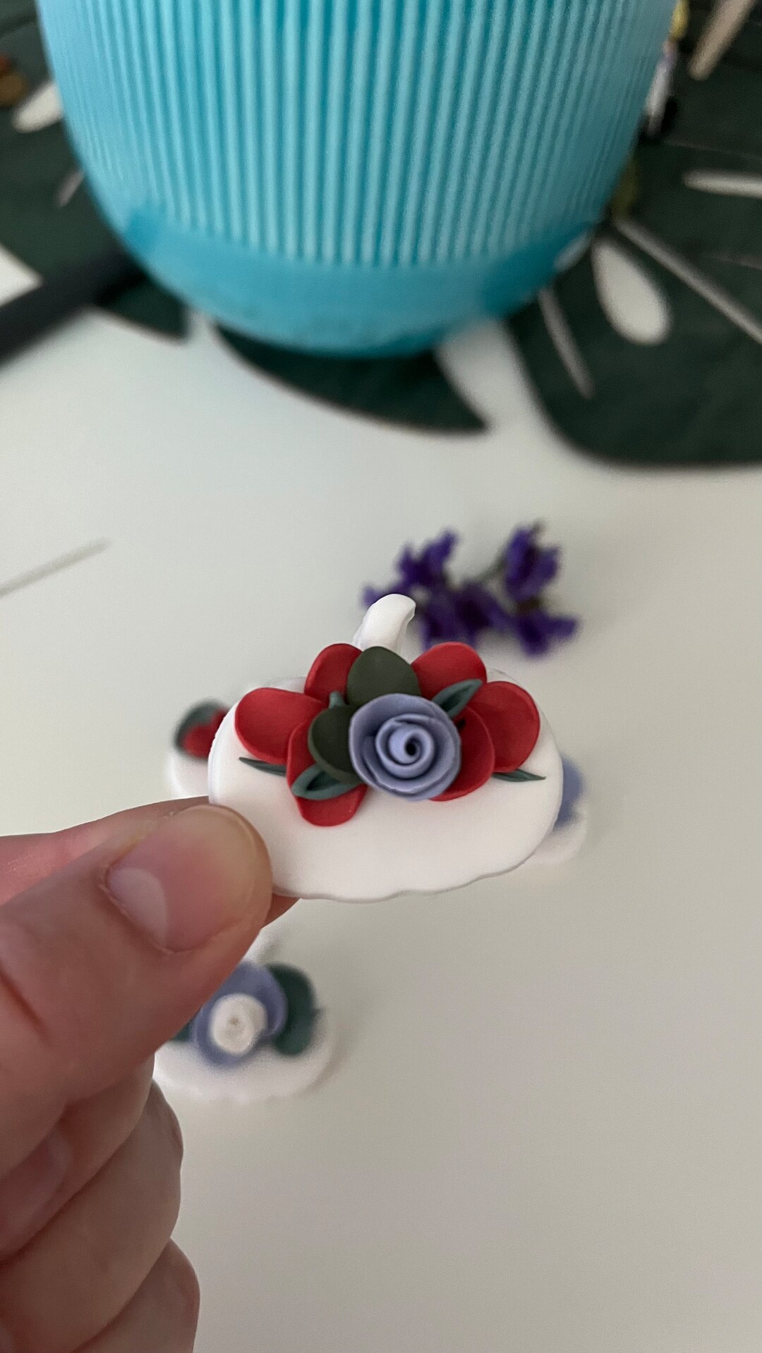 Needle Holder With Magnet Polymer Clay Needle Magnet Cross - Etsy