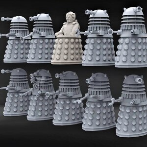 12 Dalek Complete With "leader" Davros (set of 10 + 2 Randoms) - 28mm ...