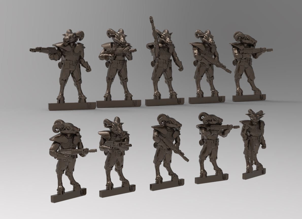 12 Imp Army Beastmen (set of 10 + 2 Randoms) - 28mm- Bigmrtong - Etsy