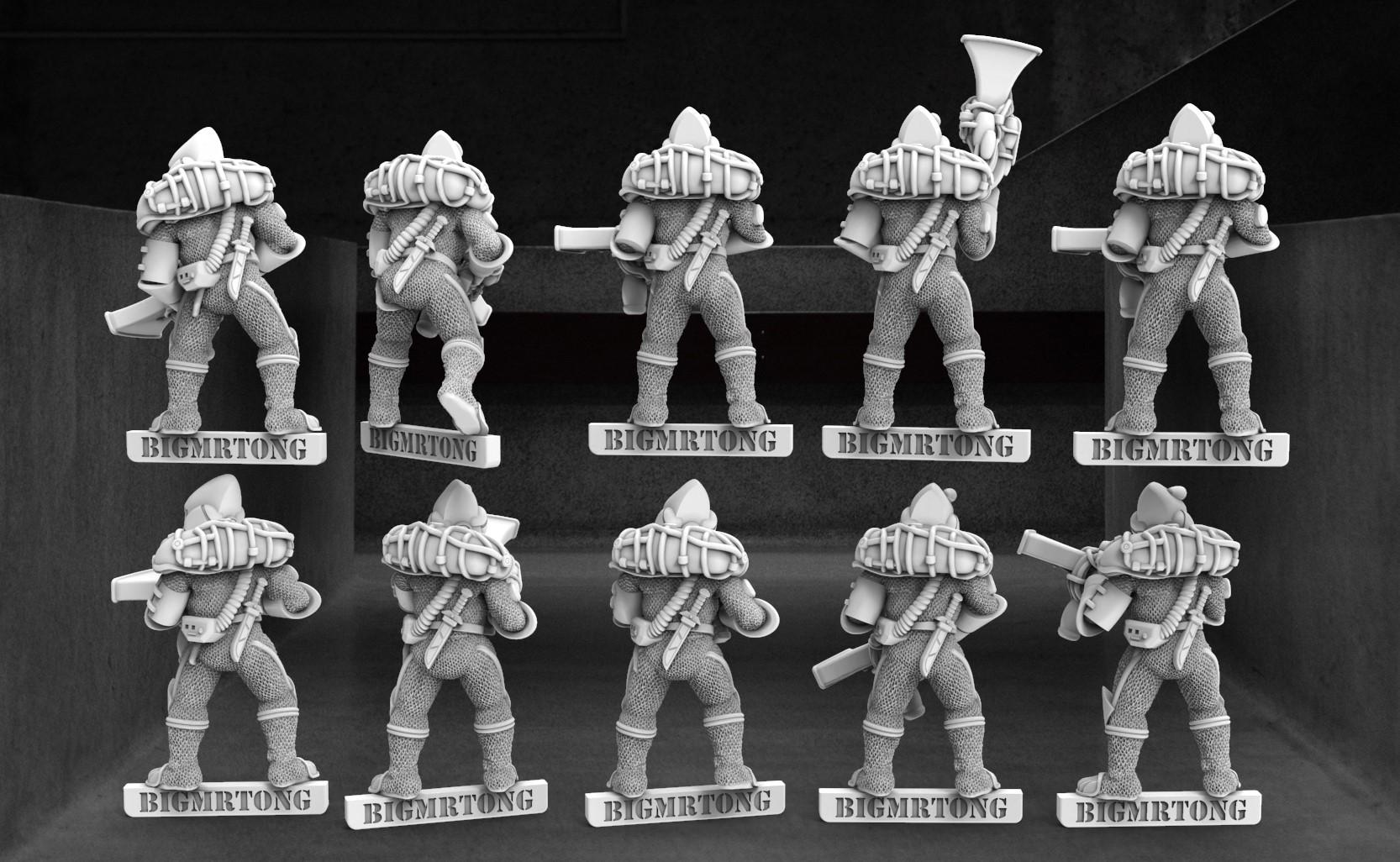 12 Space Elves - Primary Weapons (set of 10 + 2 Randoms) - 28mm ...