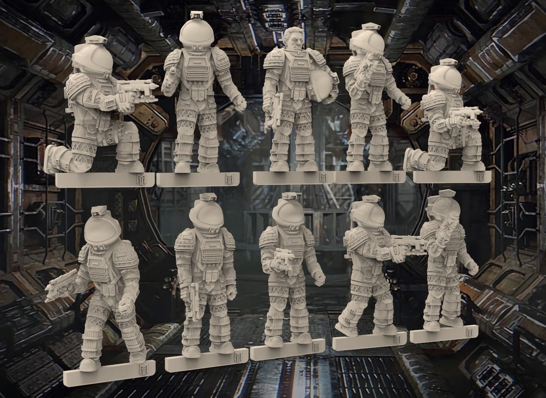12 Alien Space Suits (set 1) - (set of 10 + 2 Randoms) - 28mm ...