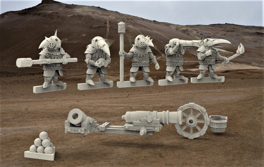 Natchdreck Sludge Artillery & Crew - 28mm- Bigmrtong - Etsy