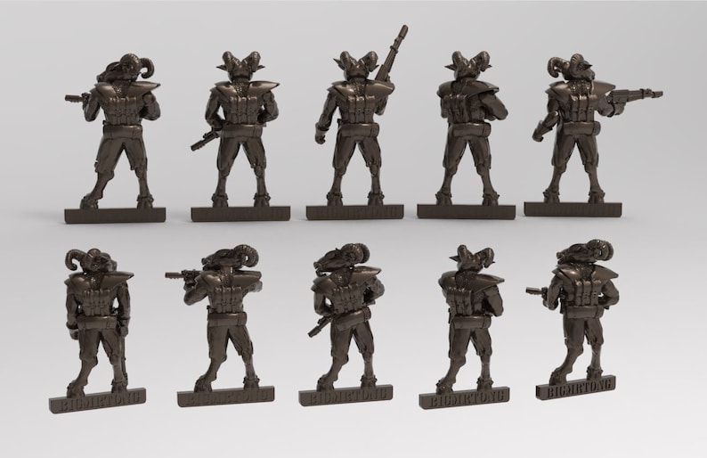 12 Imp Army Beastmen (set of 10 + 2 Randoms) - 28mm- Bigmrtong - Etsy