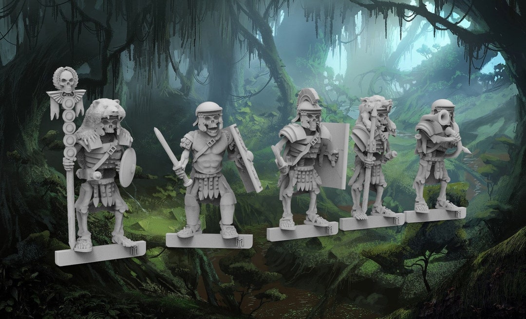 7 Command Group for Undead Roman Skeletons - 28mm- Bigmrtong - Etsy