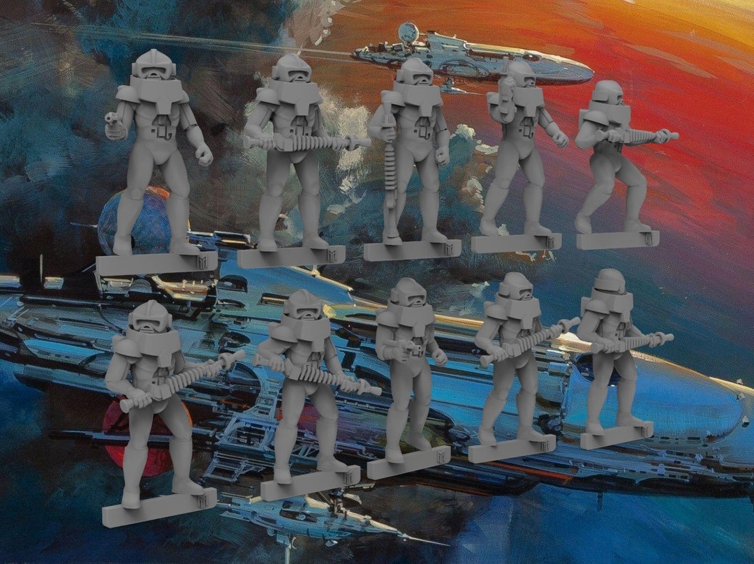 12 Starguard Robot Antagonists (set 2) -standard (28mm) - Bigmrtong - Etsy
