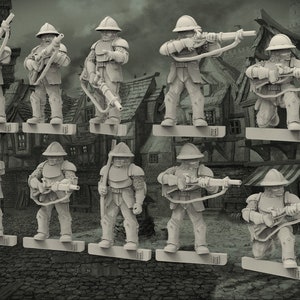 12 Town Militia (set of 10 + 2 Randoms) - 28mm- Bigmrtong - Etsy