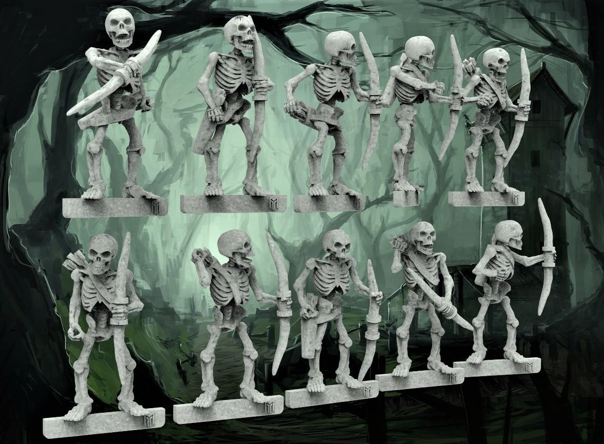 English Longbowmen Skeleton