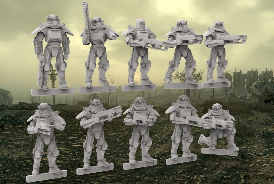 12 T-45d Power Armour Troops (set of 10 + 2 Randoms) - 28mm- Bigmrtong ...