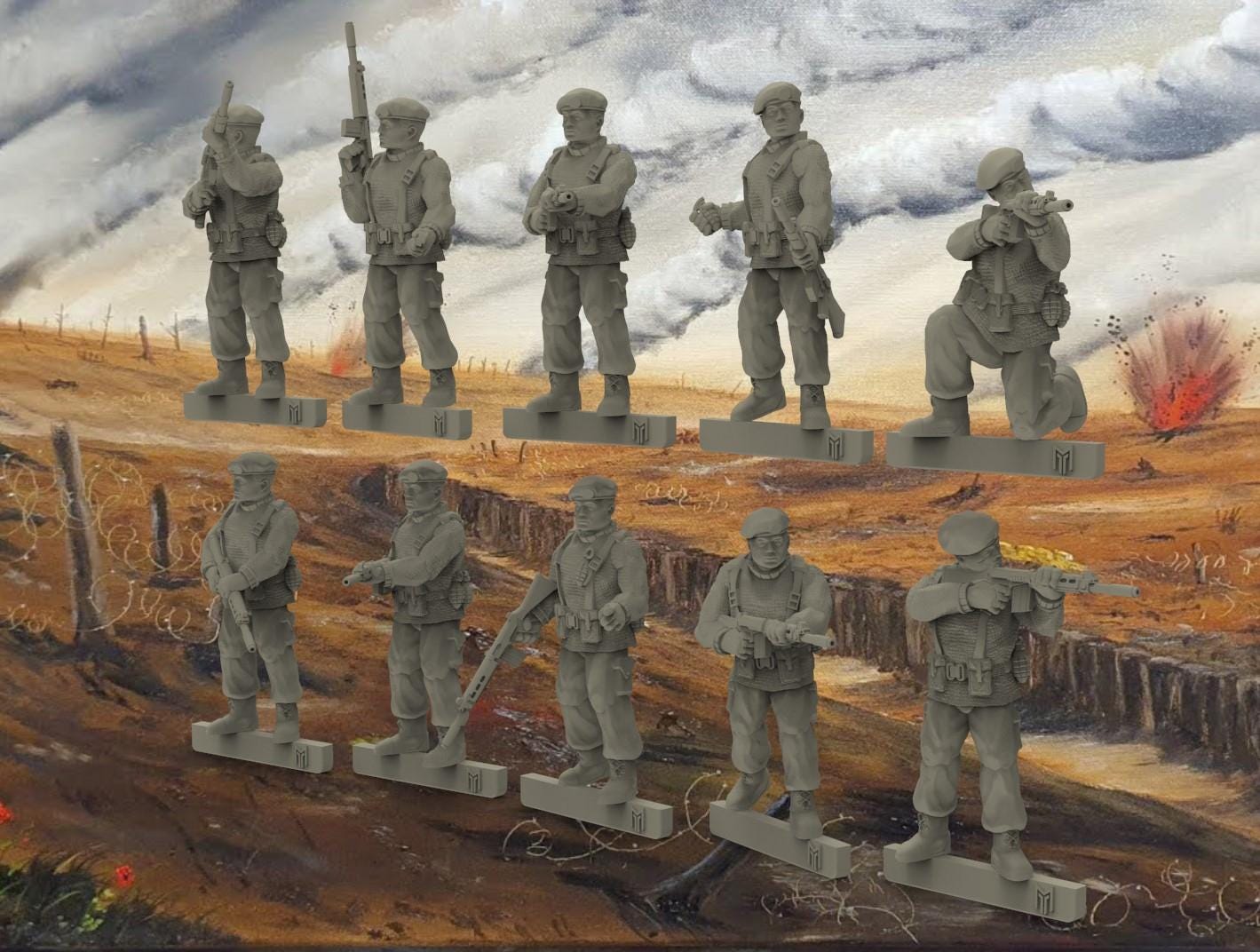12 Action Man - G.I. Joe Proxy - (set of 10 + 2 Randoms) - 28mm ...