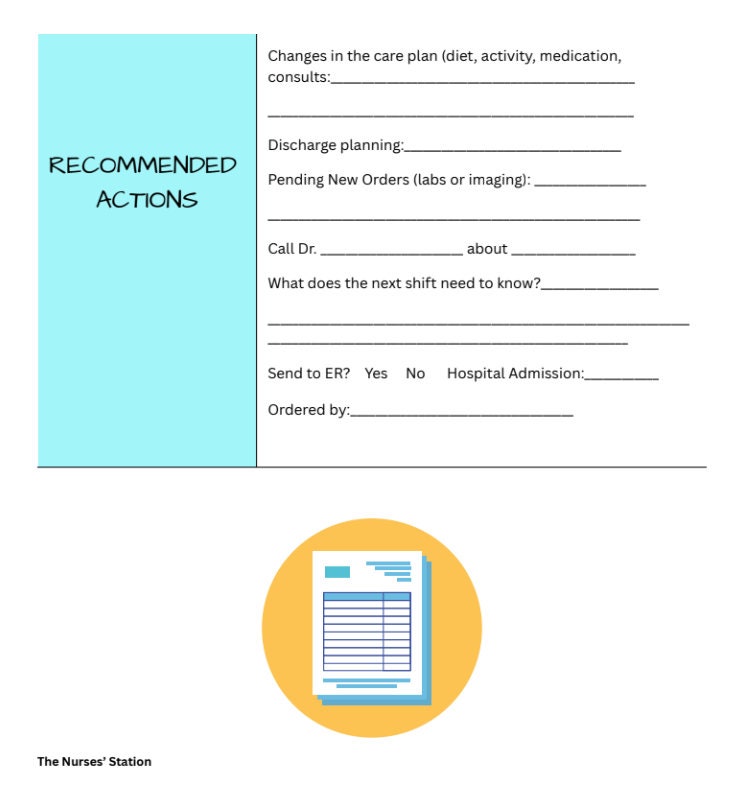 SBAR Shift Report New Nurses, LTC Nurse, Assisted Living Nurse, ER ...