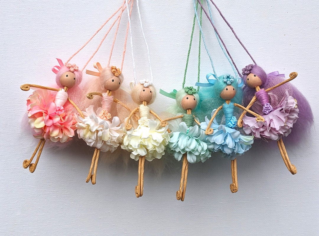 Frilly Flower Fairy Doll Various Pastel Colours Small - Etsy UK