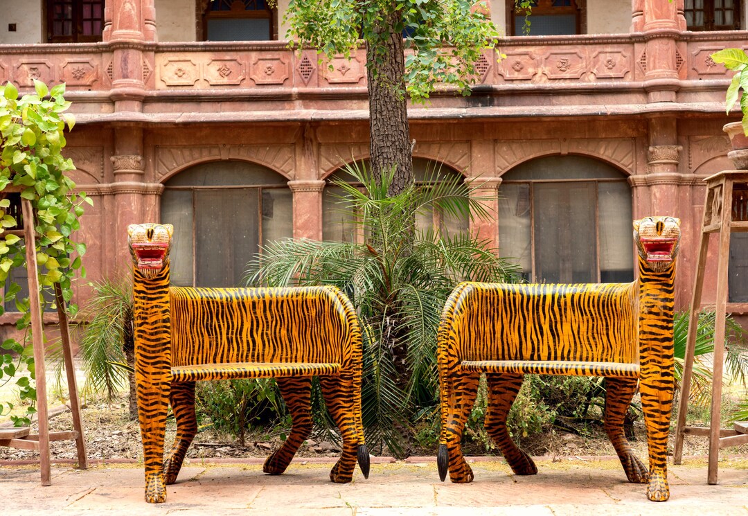Tiger Wooden Armchair, Recycled Teak Wood - Etsy