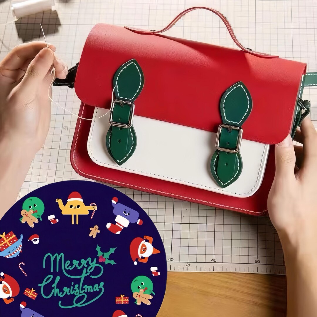 DIY Kit Micro Satchel Vegan Leather Handbag Women Satchel Bag Shoulder ...