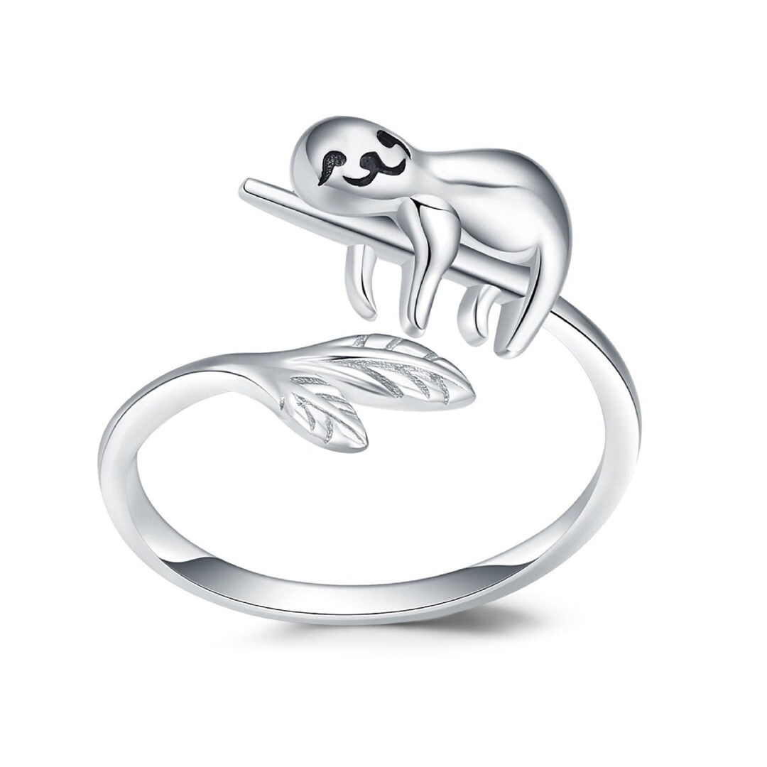 Coachuhhar Sloth Rings for Women Girl 925 Sterling Silver - Etsy