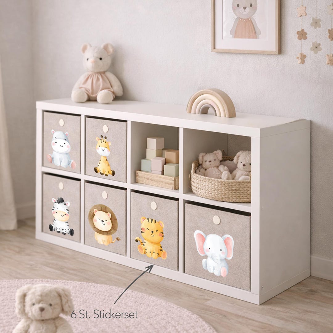 Various Sets of 6 Stickers for Storage Boxes | Organizing the Children ...