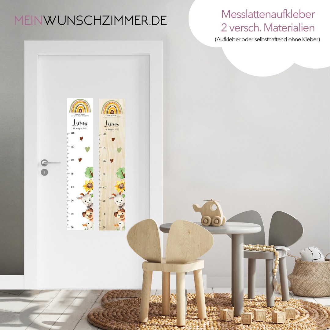 Measuring Stick Sticker Farm 1 Children 70-140 Cm, Measuring Stick ...