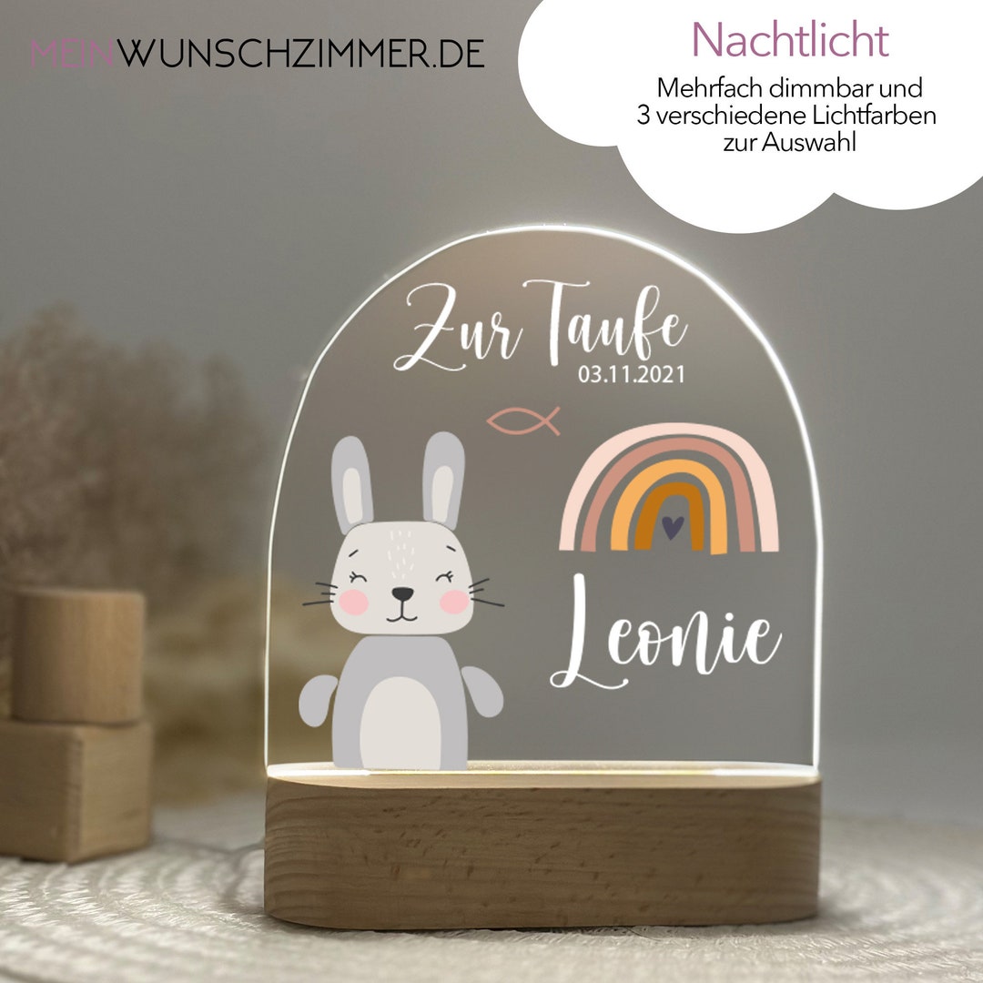 Geschenk Taufe Bär Geburt Nachtlicht Kinder Nachtlicht - Etsy.de