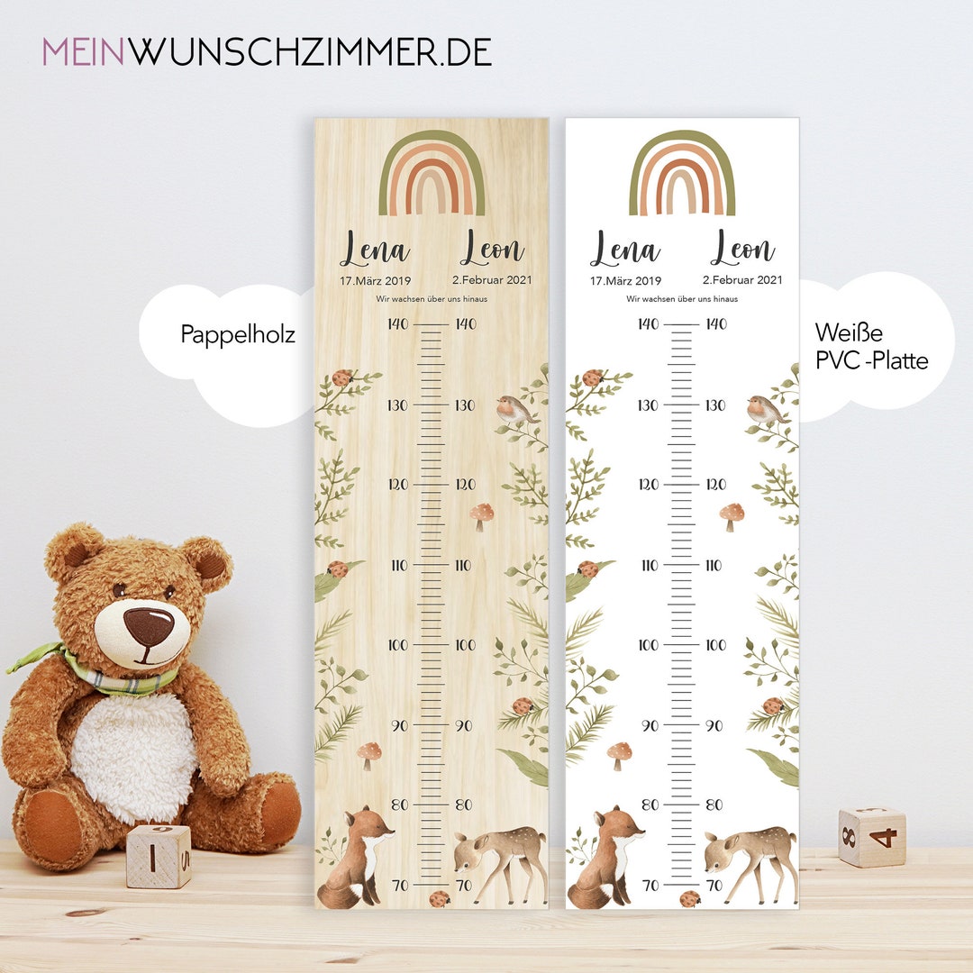 Sibling Height Chart Forest Children 70-140 Cm, Twins, Height Chart ...