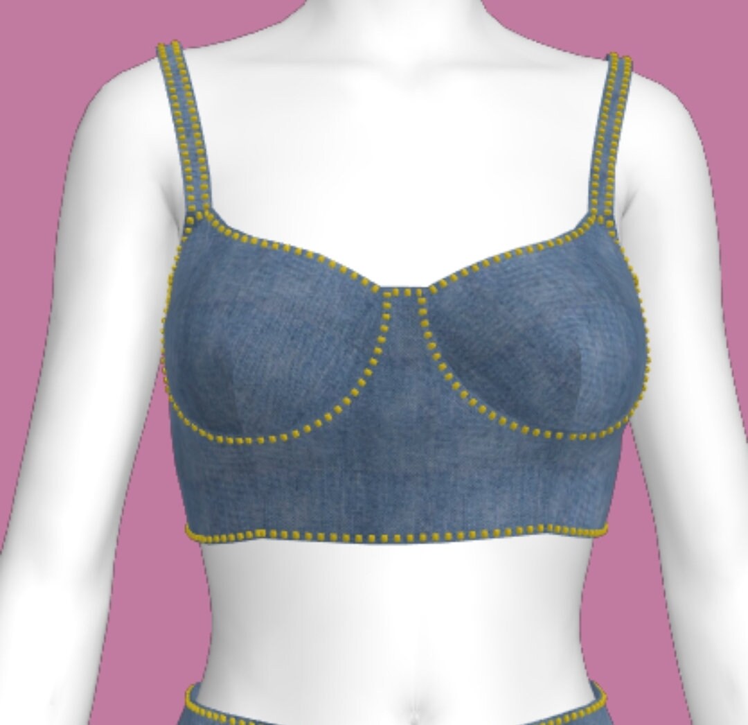 Crop Top Sewing Pattern Sewing Pattern pdf LETTER-AO-A3-A4 - Etsy France