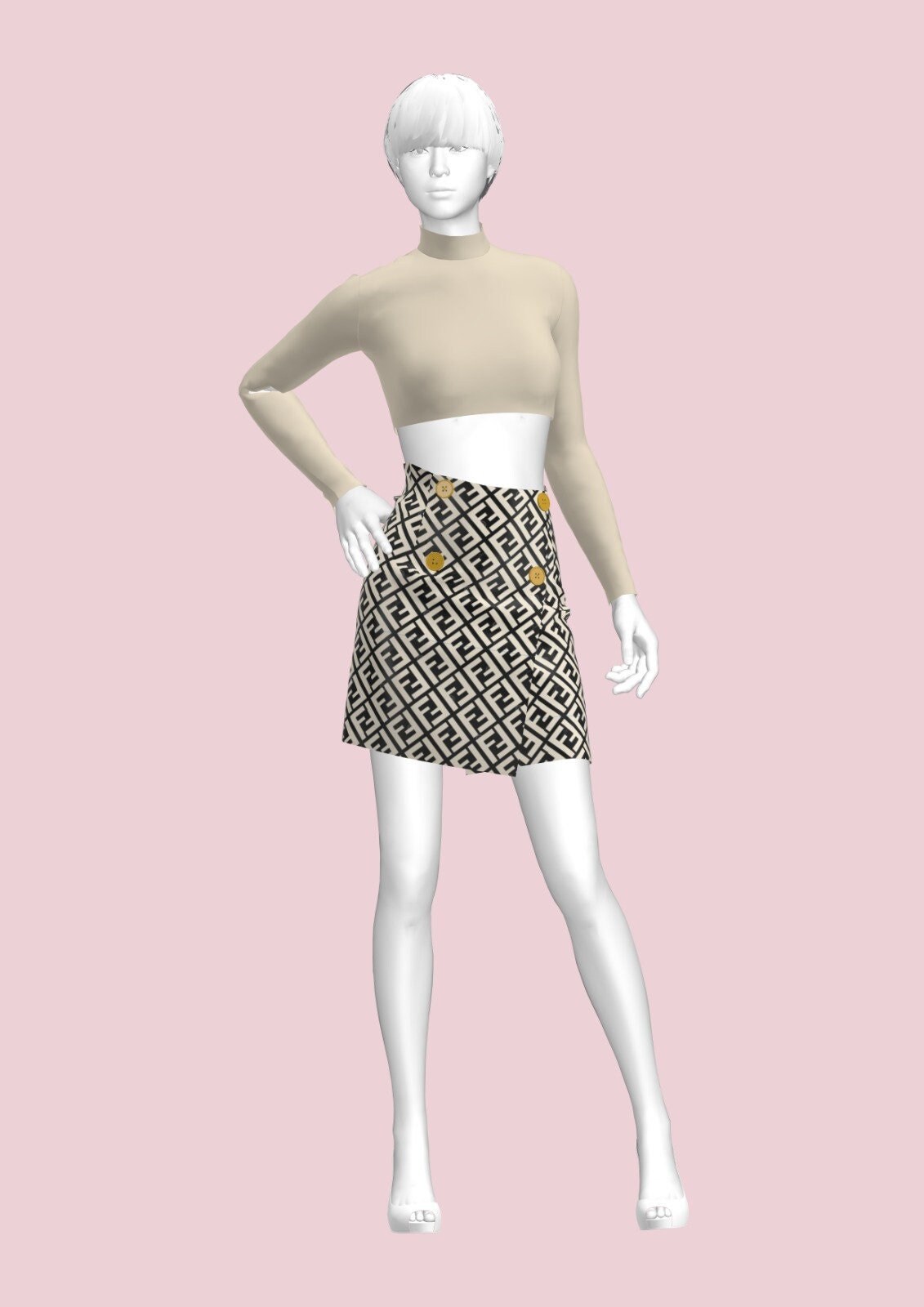 Womens Wrap Skirt Sewing Pattern|9sizes 38eu-54eu|mini Skirt Pattern ...