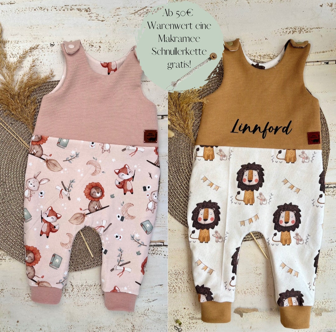 Strampler in verschiedenen Farben/Mustern mit Name möglich - Etsy.de