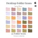 Spring Bloom Desktop Folder Icons: Mac & Windows (PNG, ICO) (PDF Guide ...