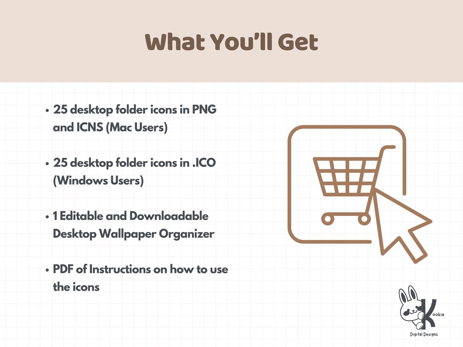 Neutral Tone Folder Icons for Mac & Windows in PNG, ICNS and ICO Format ...