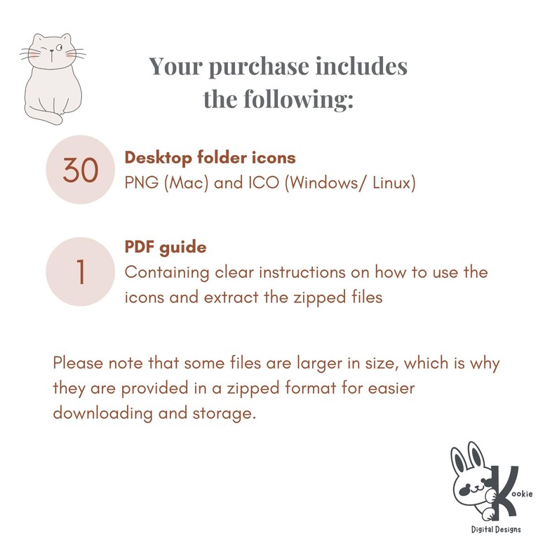 Spring Bloom Desktop Folder Icons: Mac & Windows (PNG, ICO) (PDF Guide ...