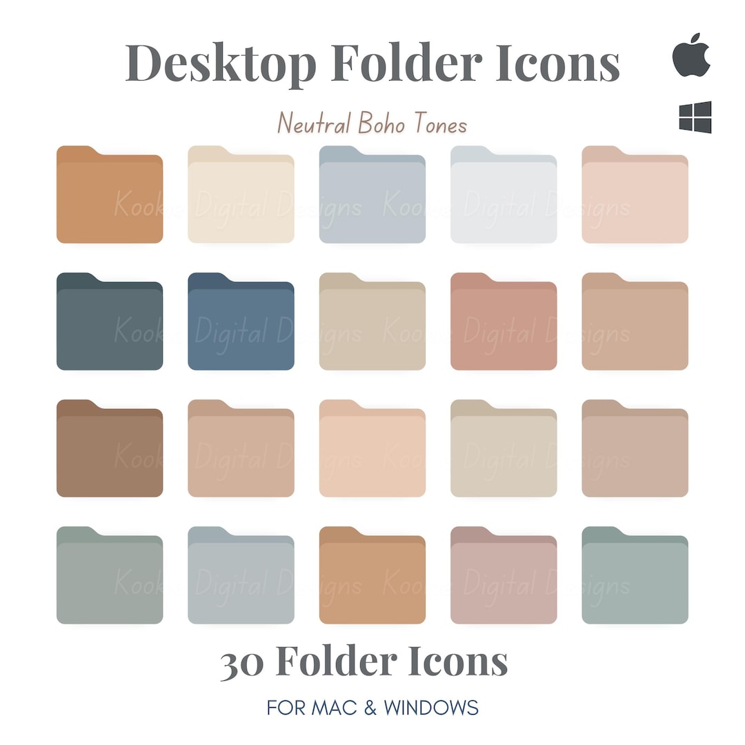 30 Desktop Folder Icons, Icons for Folders, Mac Folder, Mac Icons ...