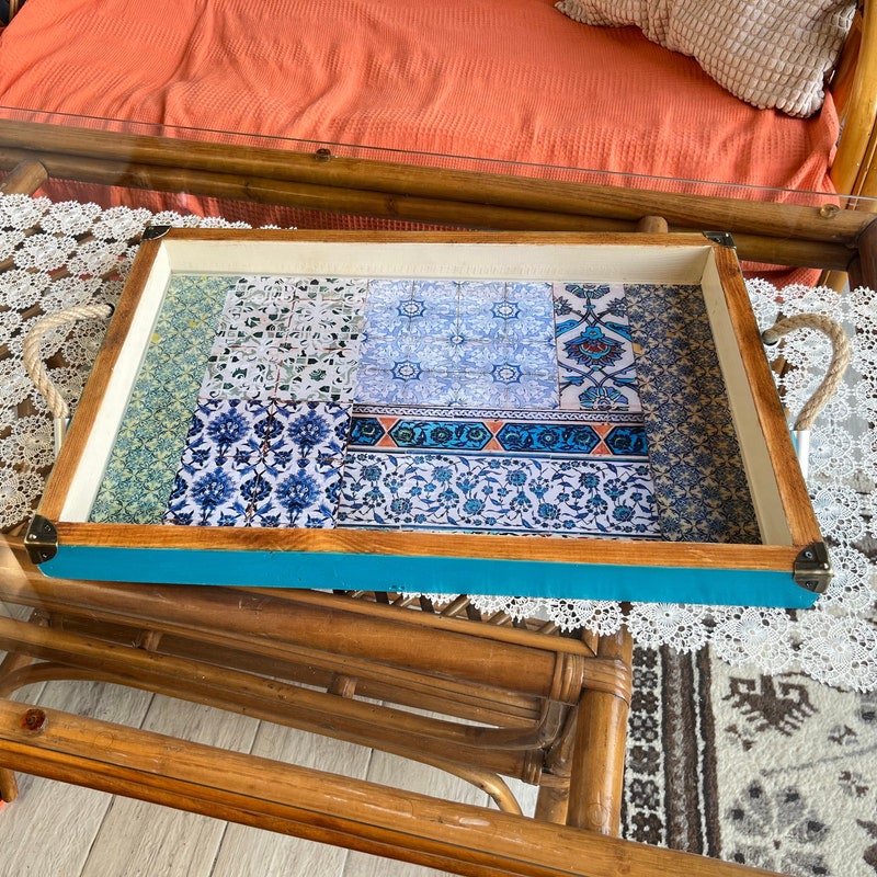Serving Tray Ottoman - Etsy