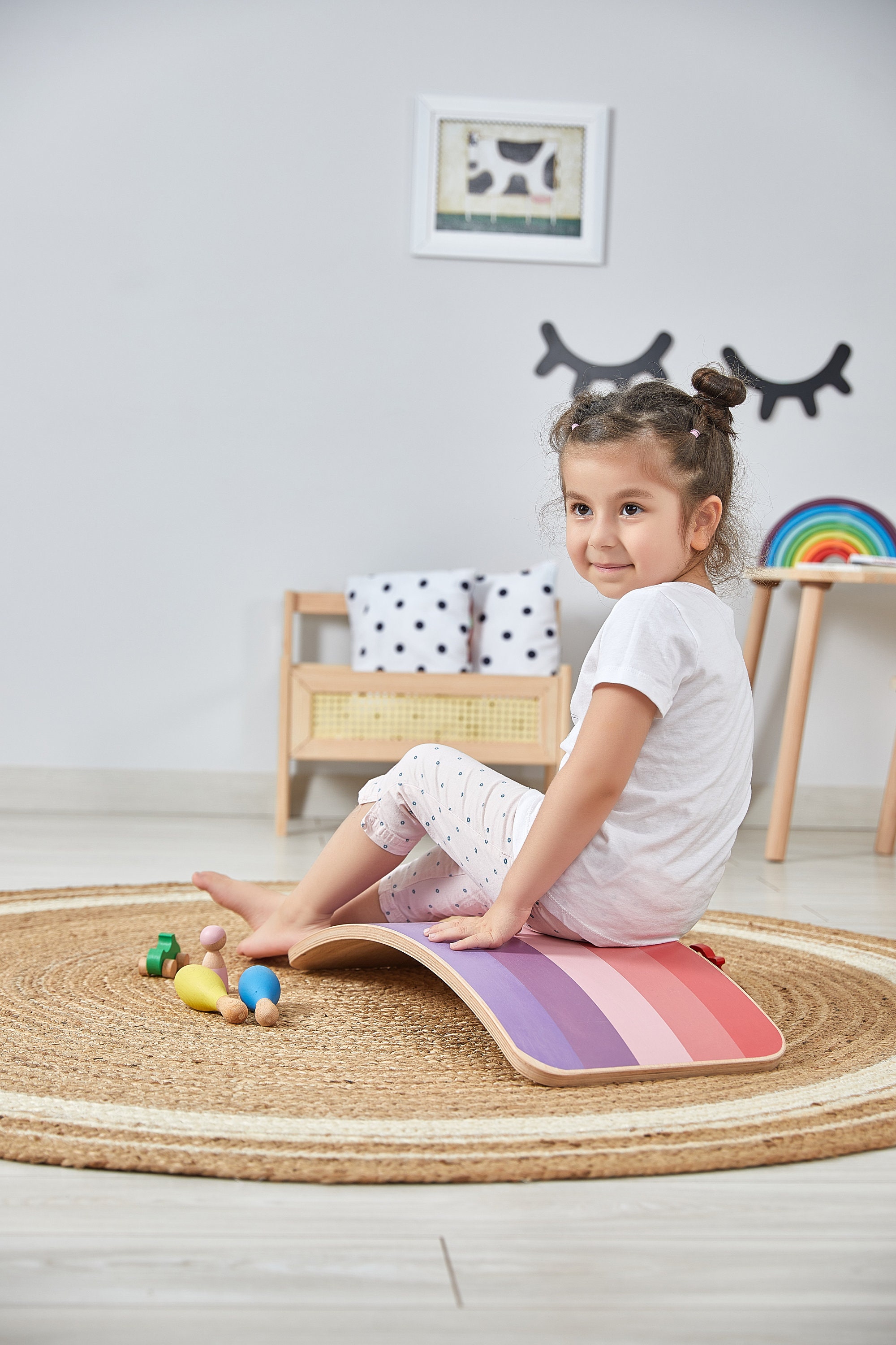 Wooden Balance Board for Kids Wobble Board for Kids Toddler - Etsy UK