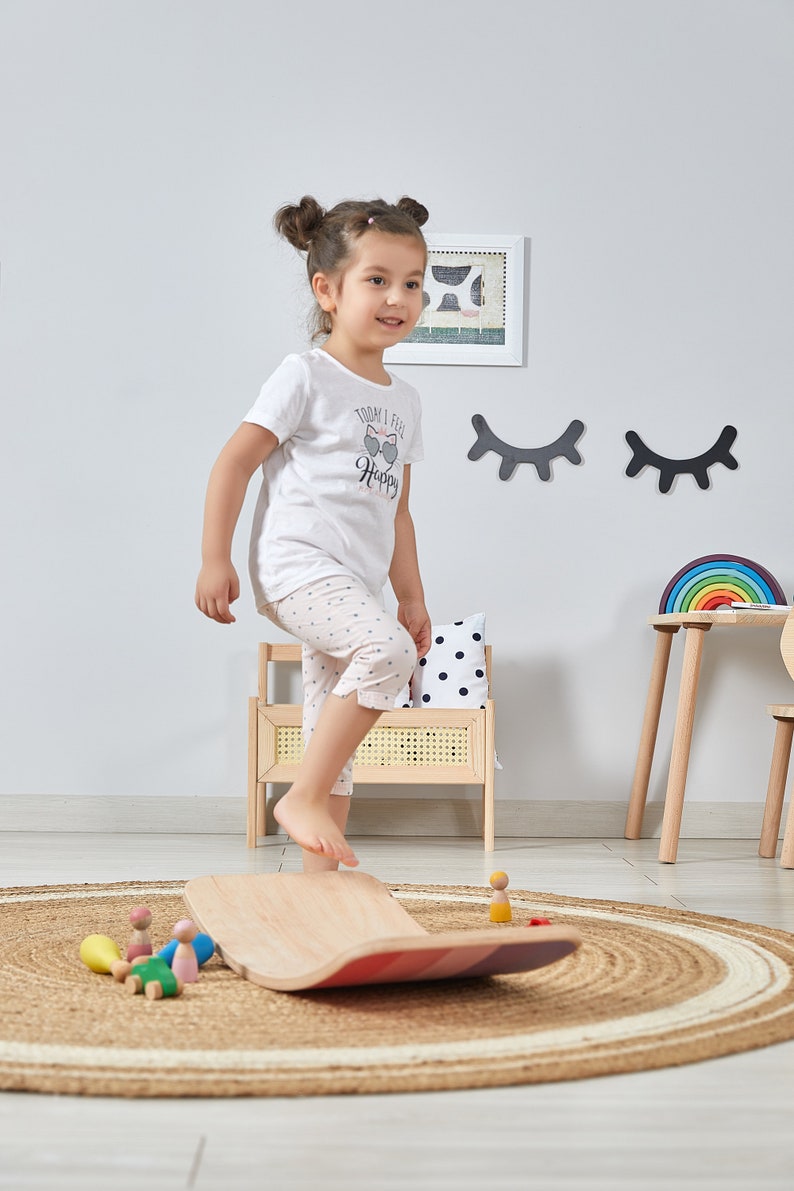Wooden Balance Board for Kids Wobble Board for Kids Toddler - Etsy