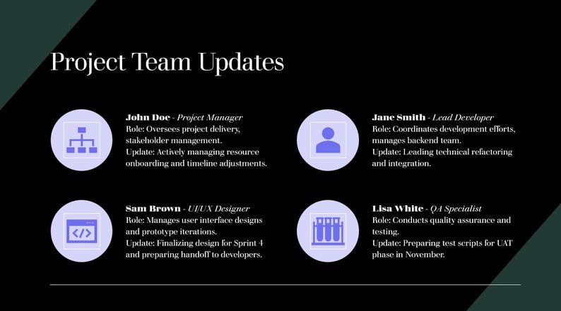 Professional Project Update Powerpoint Template | 30-slide KPI, Gantt ...