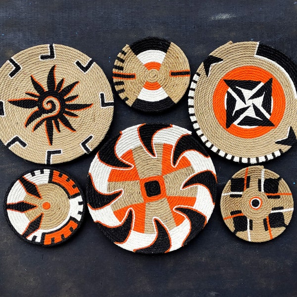 African Woven Plates - Etsy