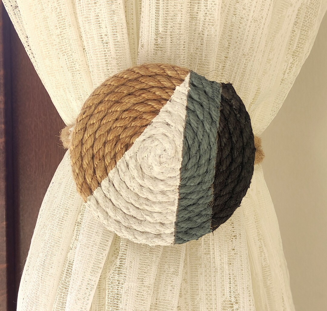 Curtain Holder, Curtain Holder Wrap Around, Curtain Holdbacks, Handmade ...