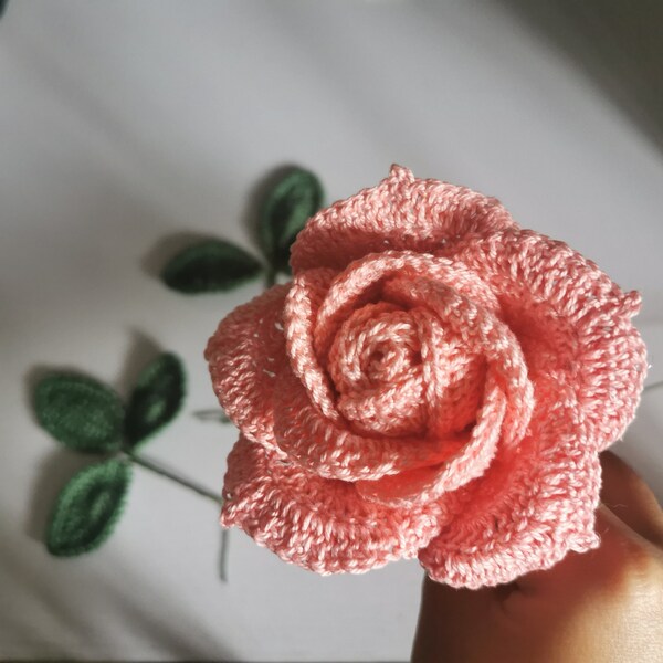 Crochet Rose Pattern - Etsy