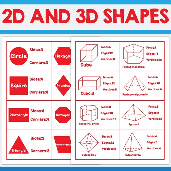 Geometry Shapes - Etsy