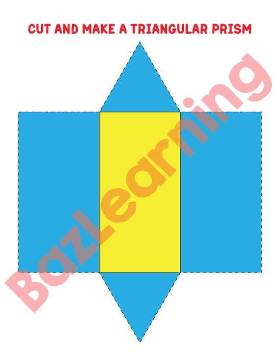 3d Triangular Prism Cut Out