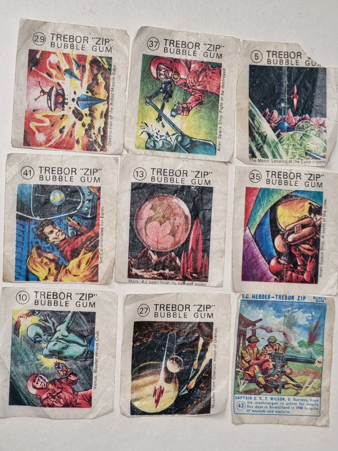 Trebor Zip Bubble Gum Wax Card Collectable Bubble Gum Box Art Very Rare ...