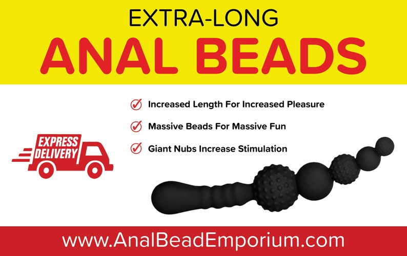 Extra Long Anal Beads Etsy