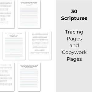 Bible Verse Copywork Pages | Scripture Memorization Print Copywork ...