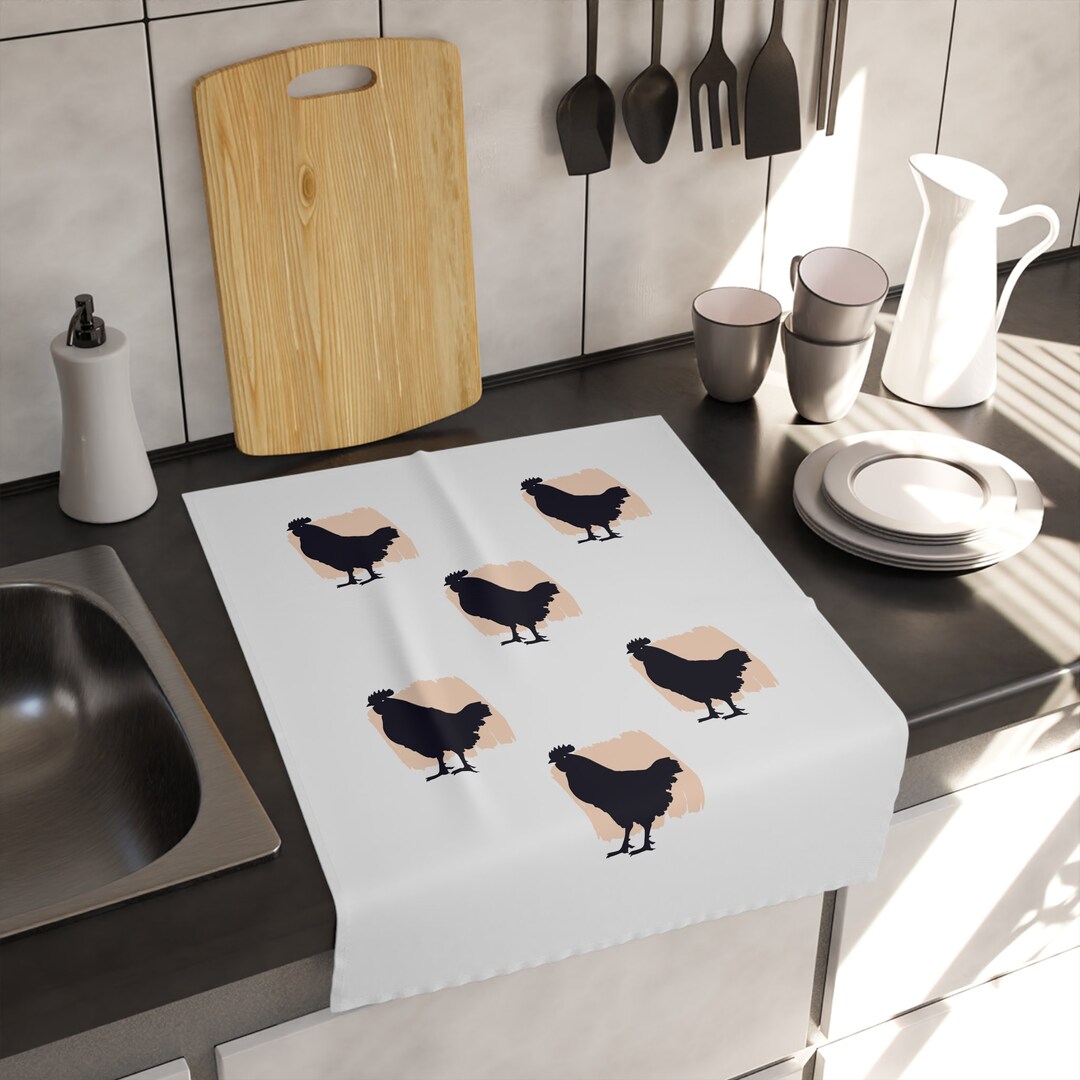 Chicken Tea & Kitchen Towel | Chicken Tea Towel | Farmhouse Tea Towel ...