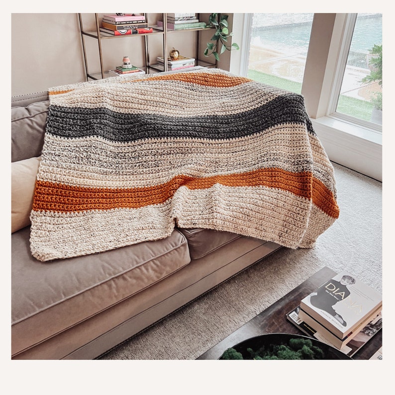 Beginner Chunky Wool Throw Blanket| the Chelsea Wool Blanket Pattern ...