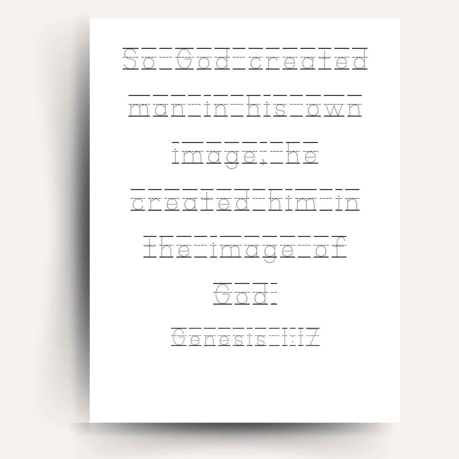Bible Verse Copywork Pages | Scripture Memorization Print Copywork ...