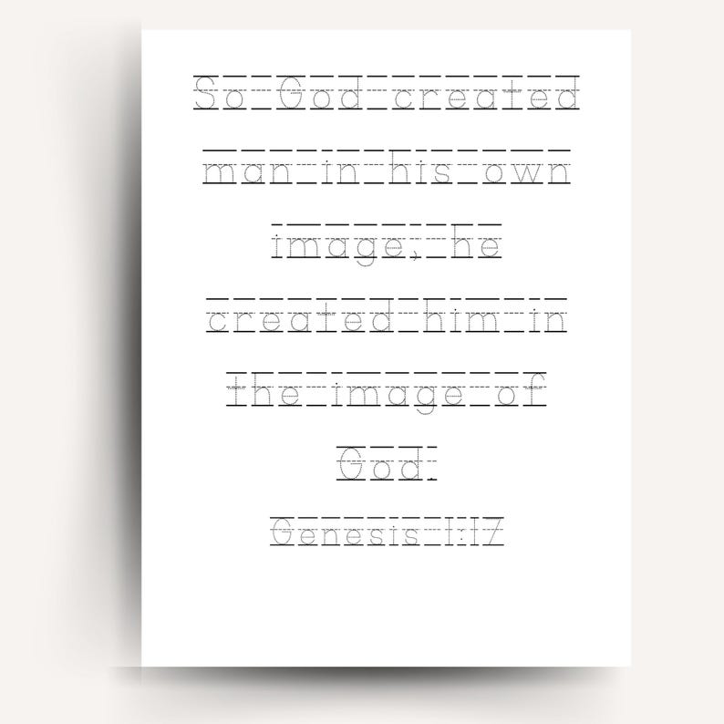 Bible Verse Copywork Pages | Scripture Memorization Print Copywork ...