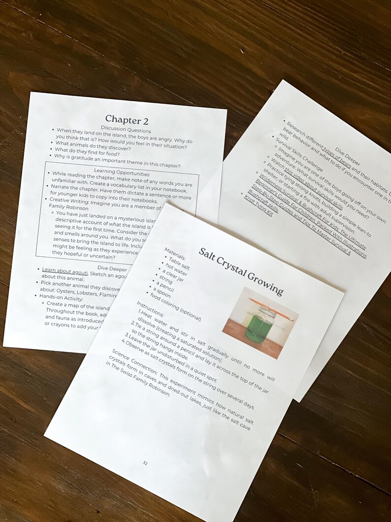 The Swiss Family Robinson Novel Study | Homeschool Unit Study ...