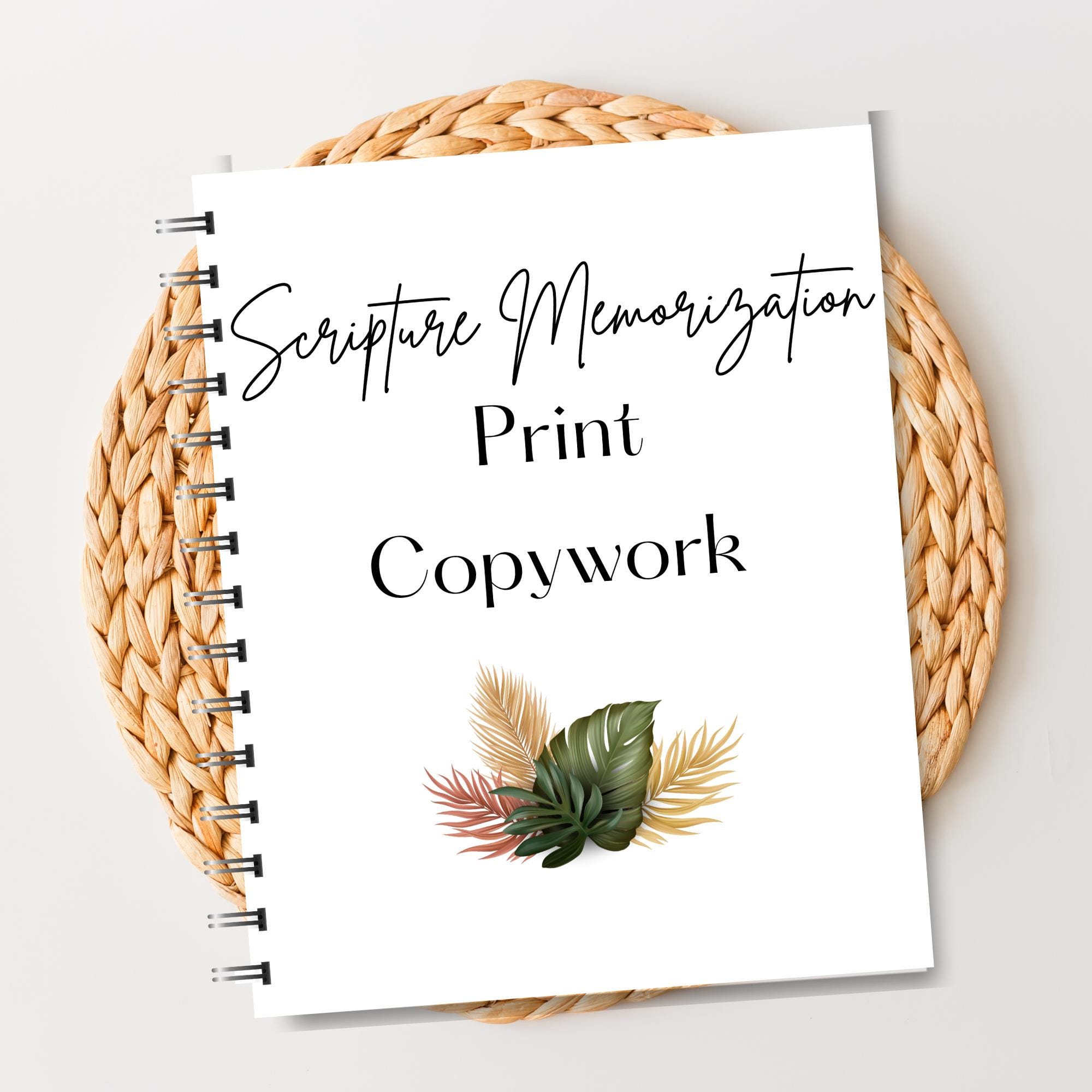 Bible Verse Copywork Pages | Scripture Memorization Print Copywork ...