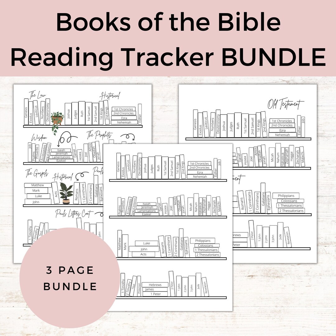 Books of the Bible Tracker BUNDLE | Books of the Bible Coloring Page ...