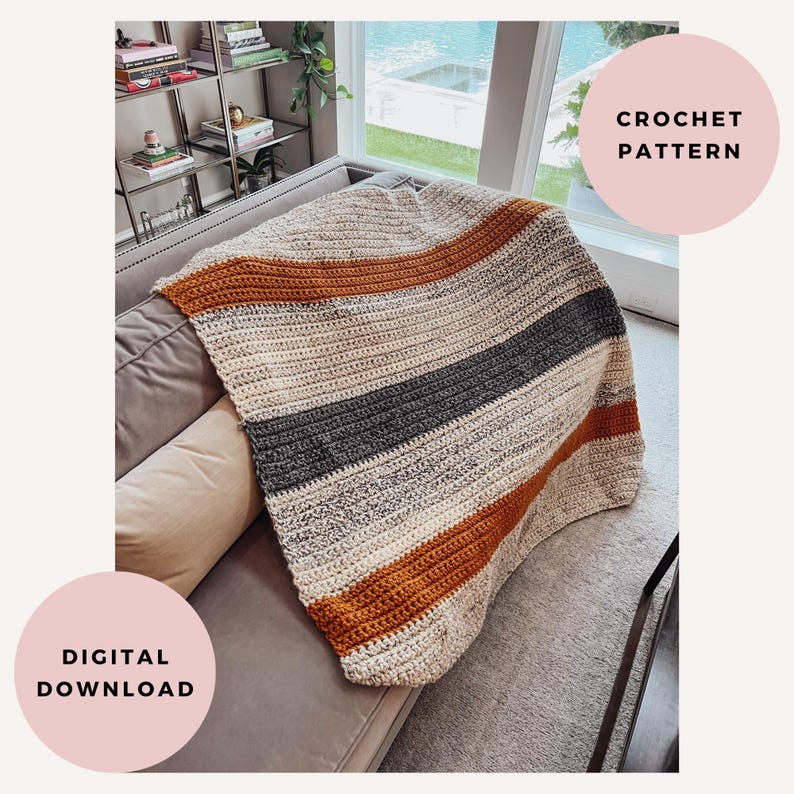 Beginner Chunky Wool Throw Blanket| the Chelsea Wool Blanket Pattern ...